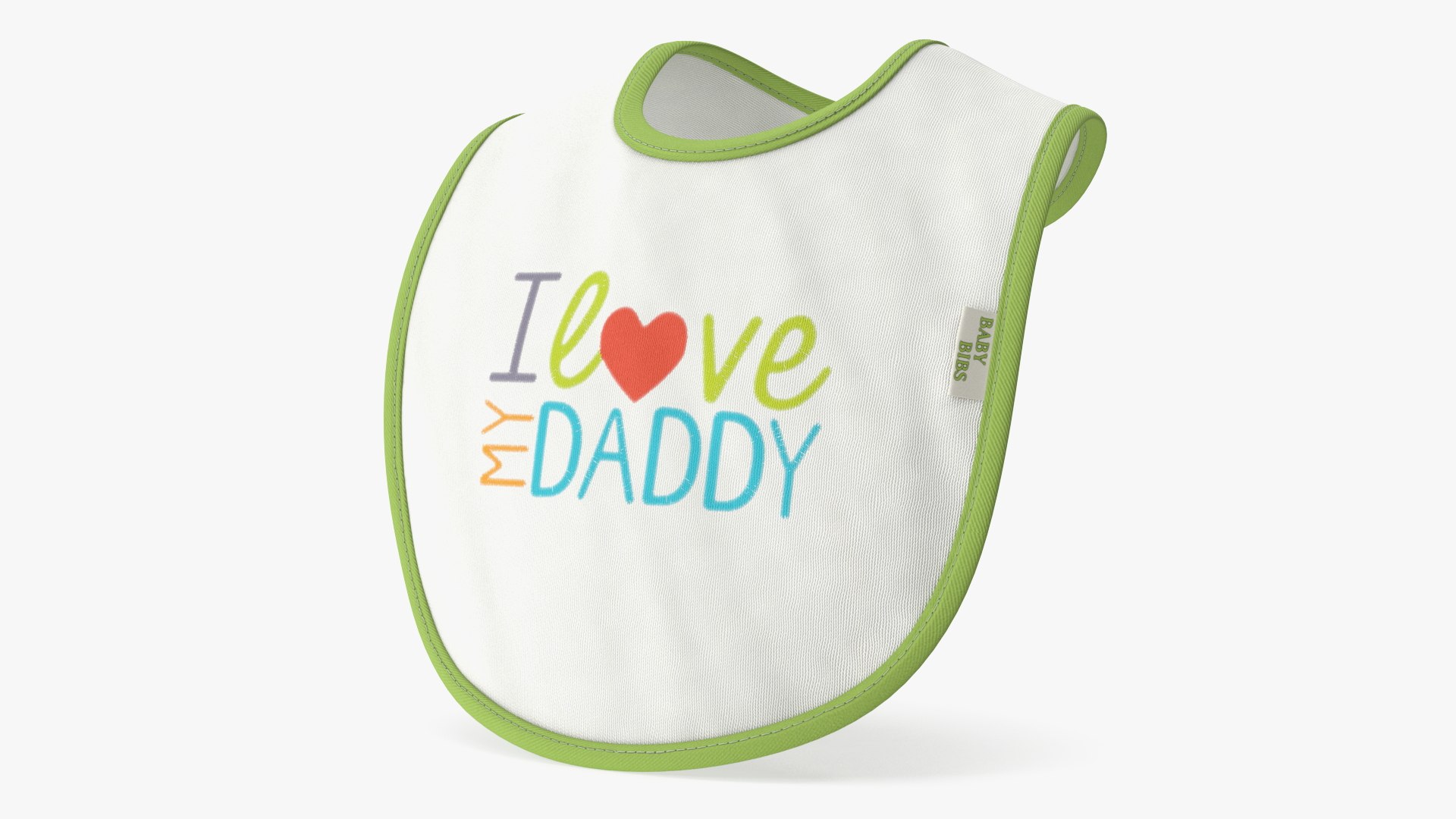Baby Bib with Print I Love My Daddy Deployed 3D - TurboSquid 2111845