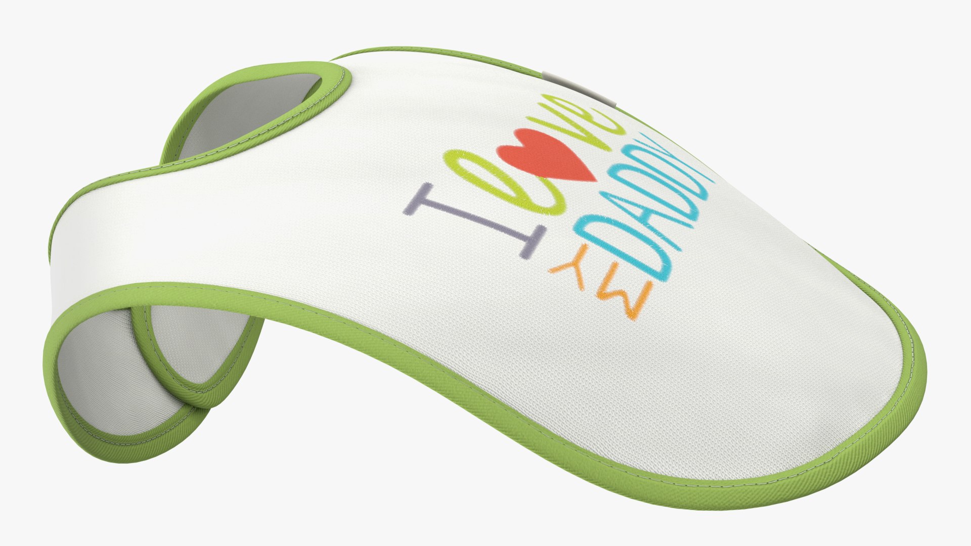Baby Bib With Print I Love My Daddy Deployed 3D - TurboSquid 2111845