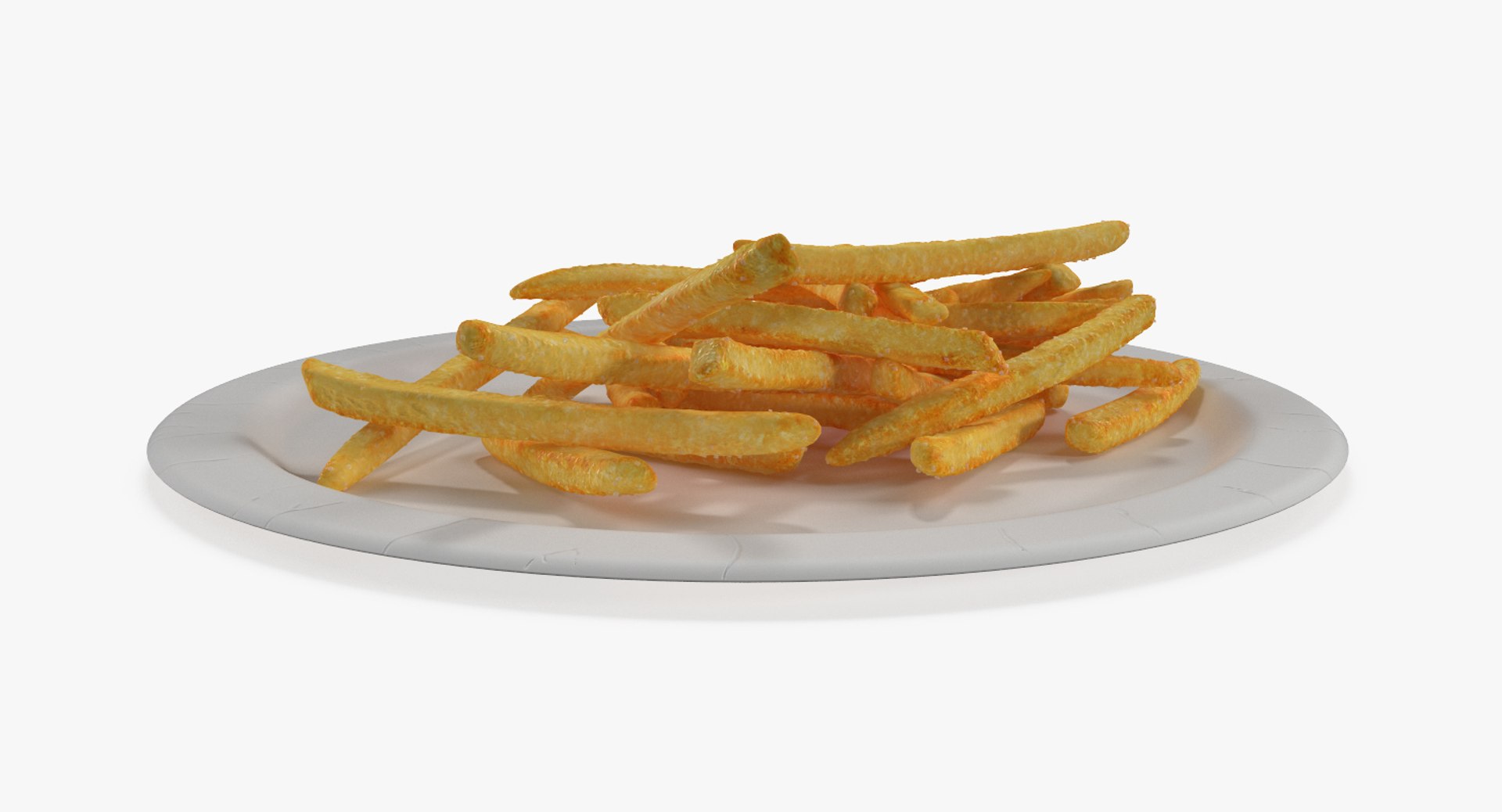 3D Model French Fries Paper Plate | 1141964 | TurboSquid