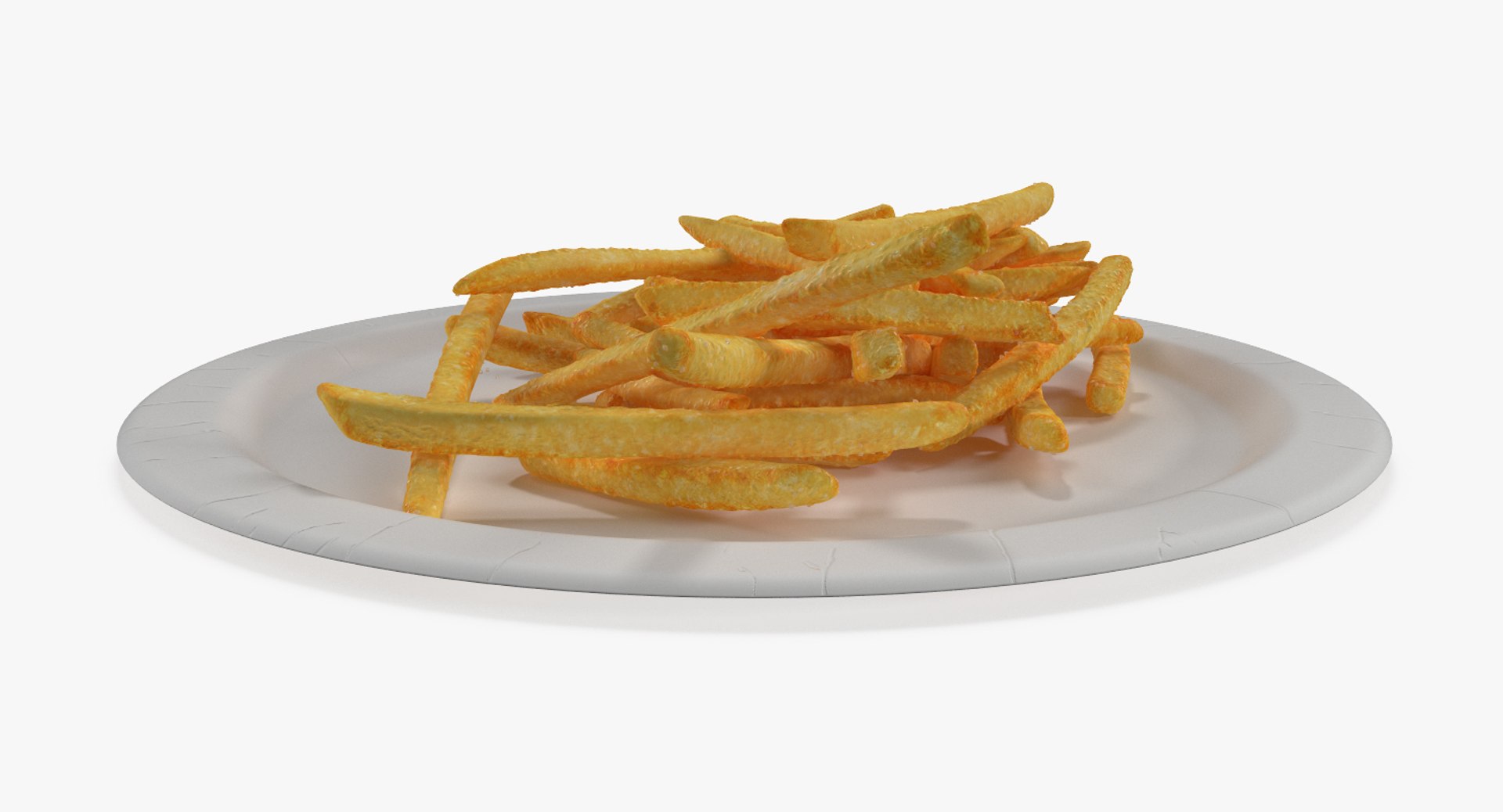 3D Model French Fries Paper Plate | 1141964 | TurboSquid