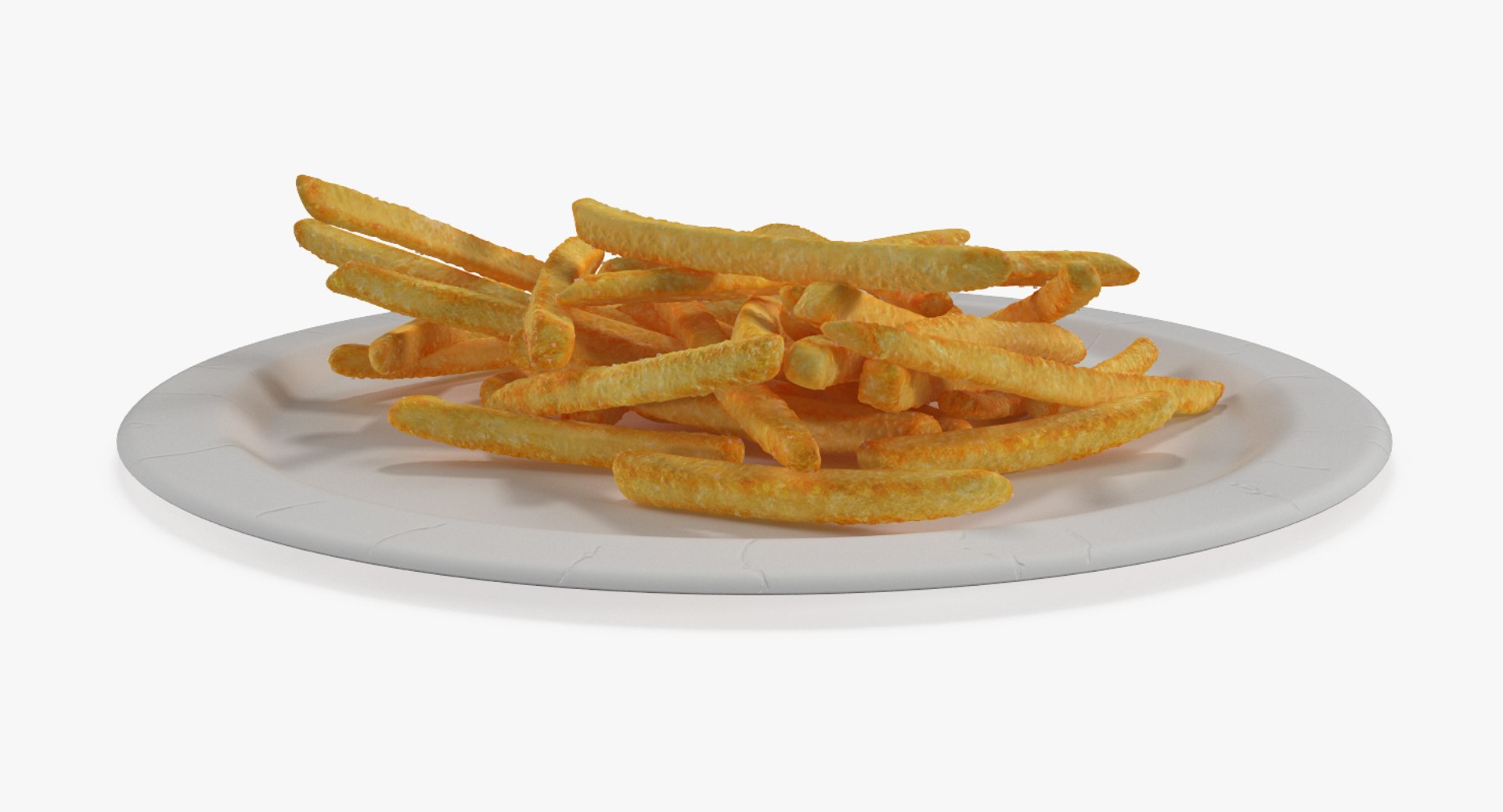 3D Model French Fries Paper Plate | 1141964 | TurboSquid