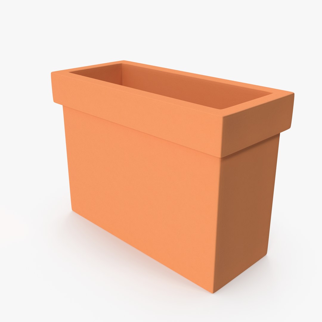 Terra Cotta Planter Box 3D Model - TurboSquid 1596259