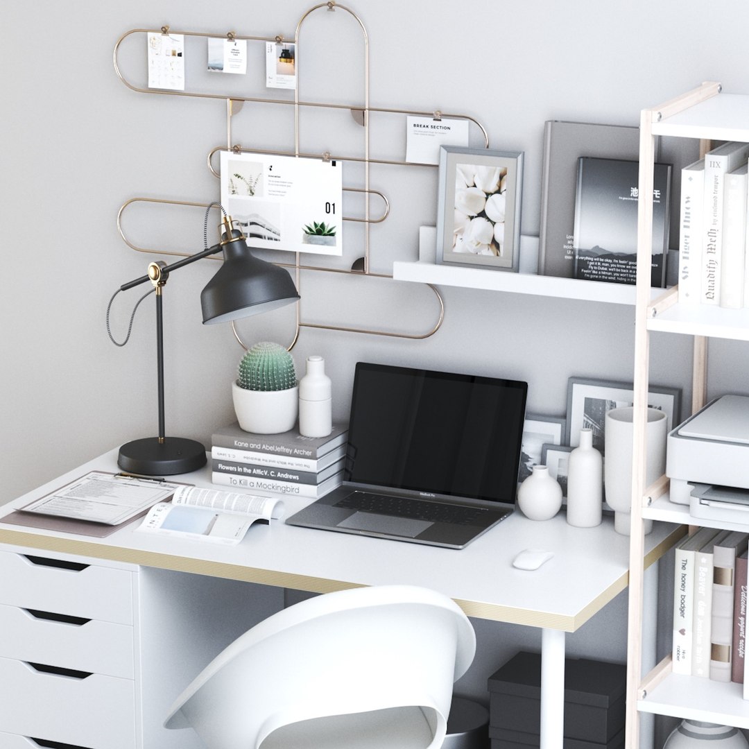 IKEA Office Workplace 136 3D - TurboSquid 2165592