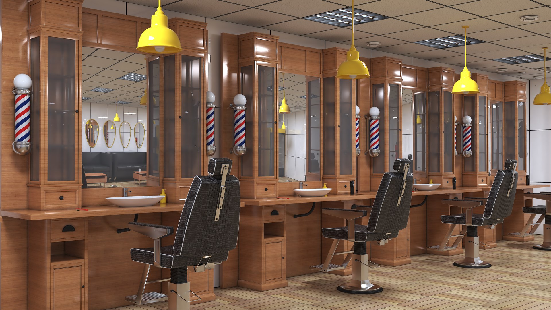 Barber Shop 3D - TurboSquid 2292569