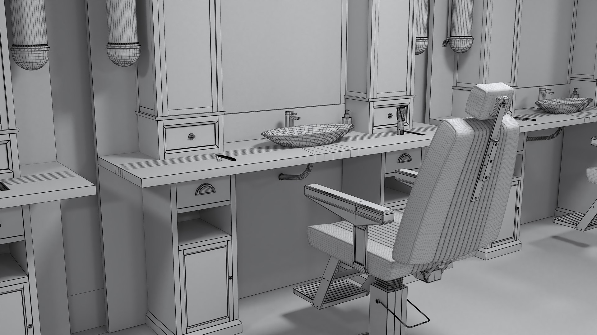 Barber Shop 3D - TurboSquid 2292569