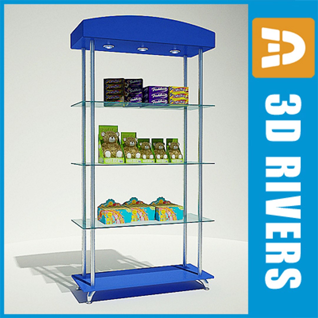 display shelf 3d model