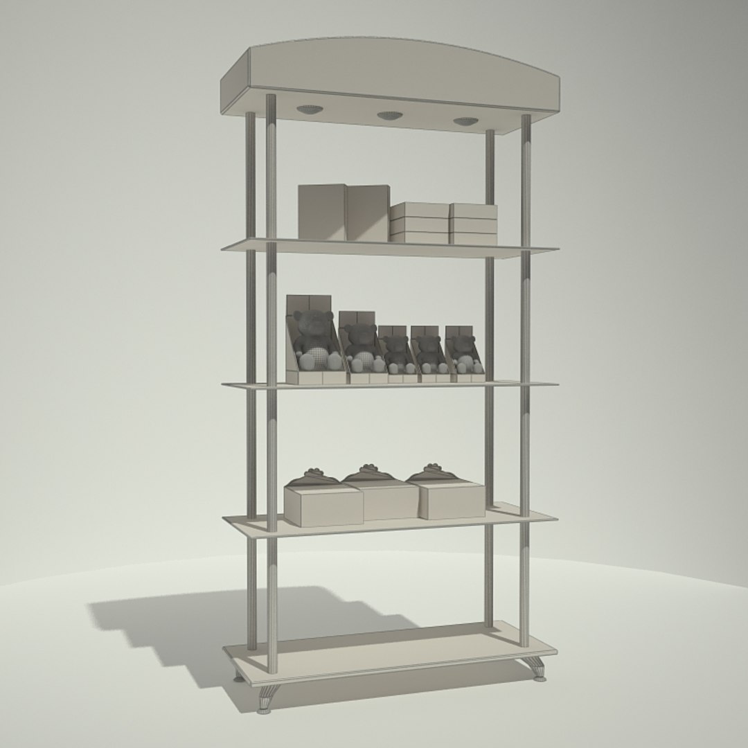 display shelf 3d model