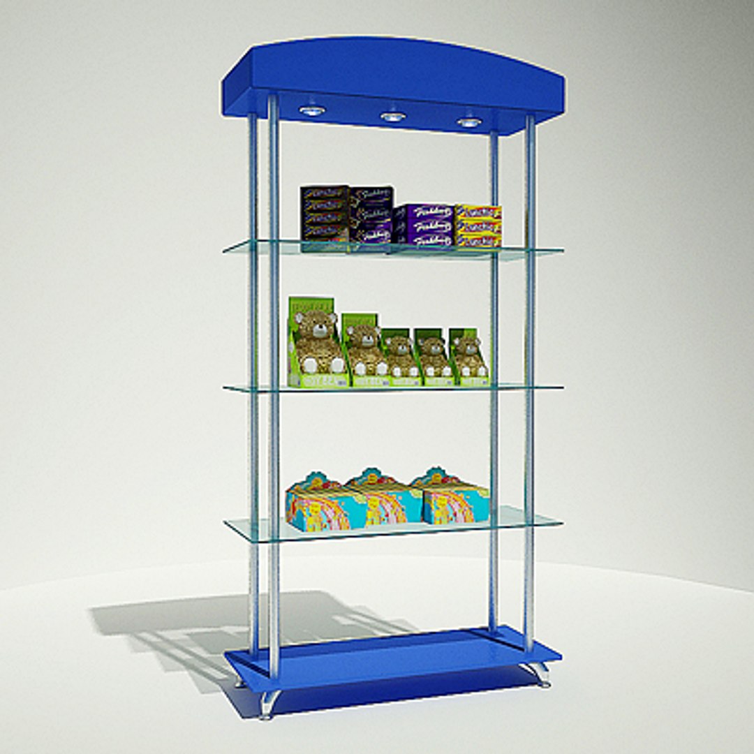 display shelf 3d model