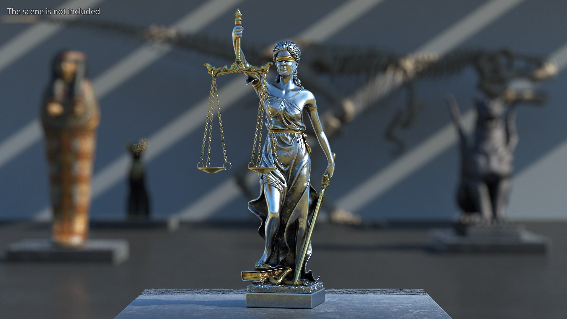 Silver Statue Justice 3D Model - TurboSquid 1974431