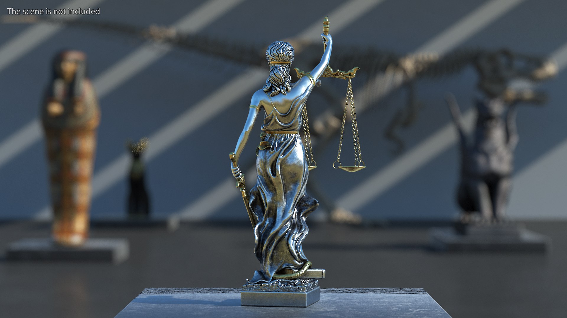 Silver Statue Justice 3D Model - TurboSquid 1974431