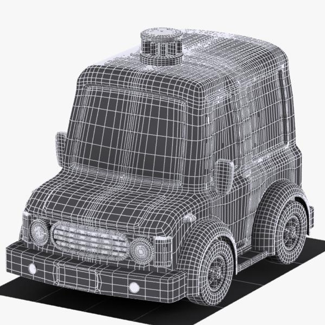 3d Cartoon Van Car Model