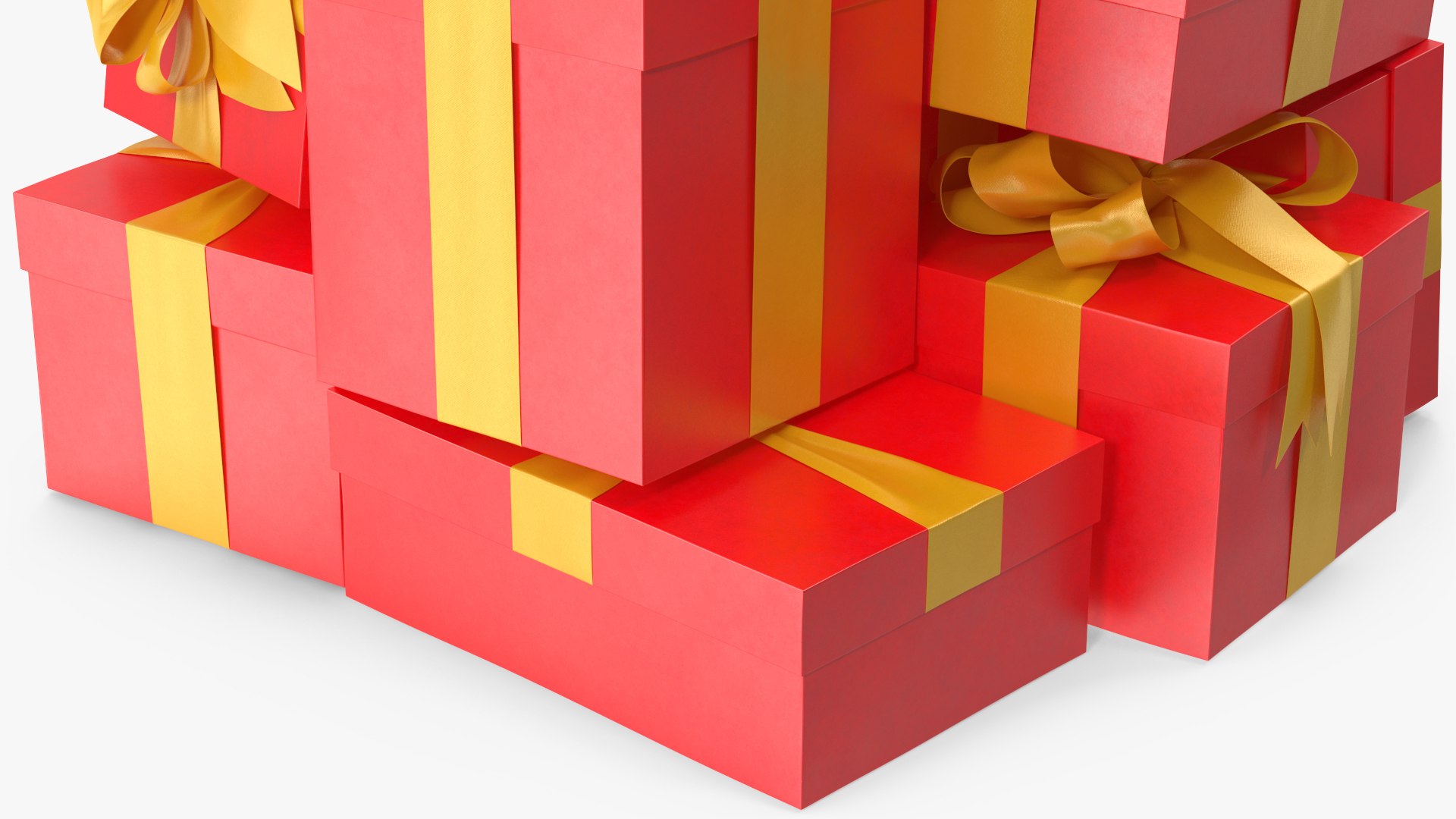 3D Present Gift Boxes Red - TurboSquid 2207032