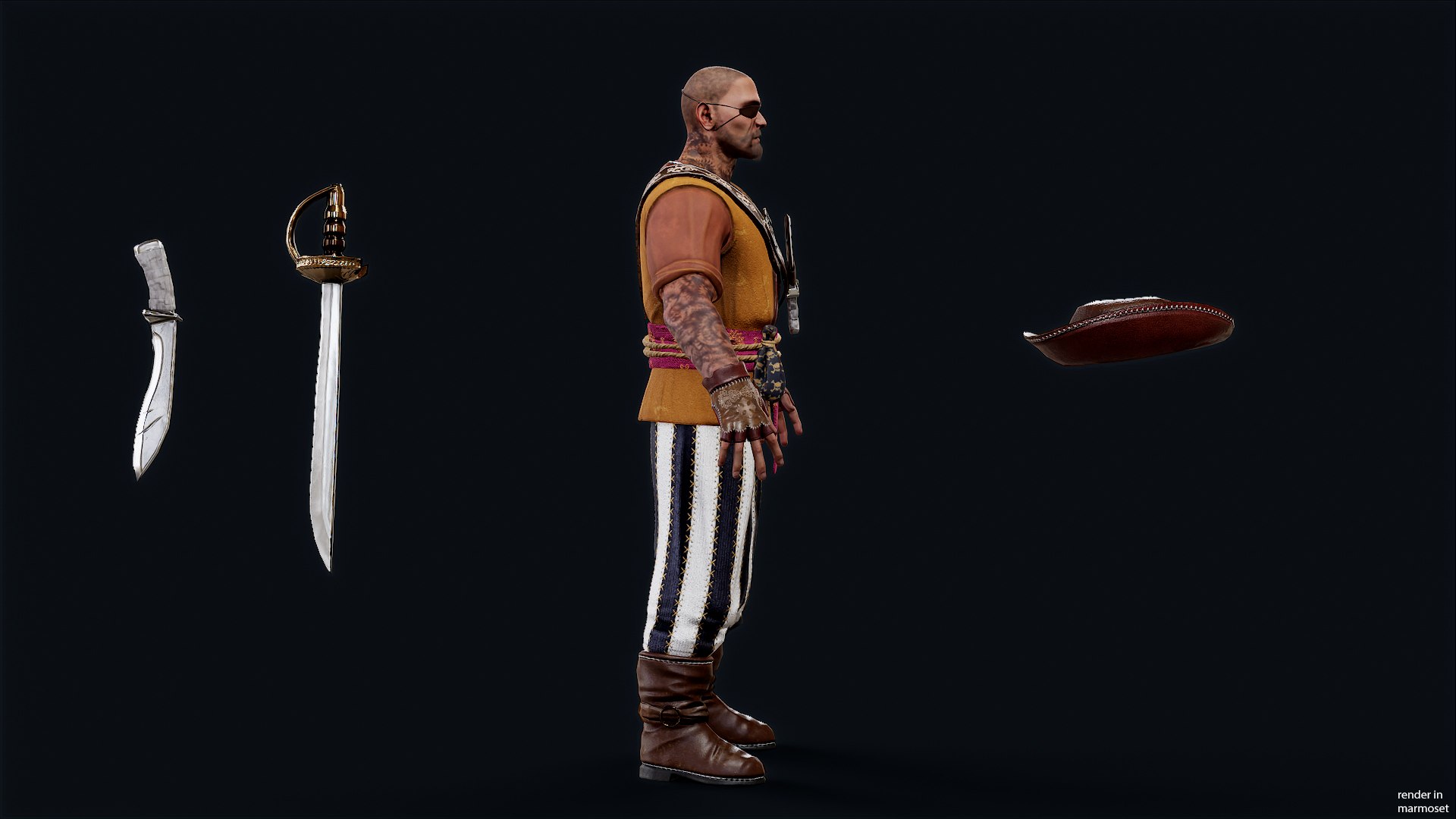 PIRATE R9 3D Model - TurboSquid 2341160