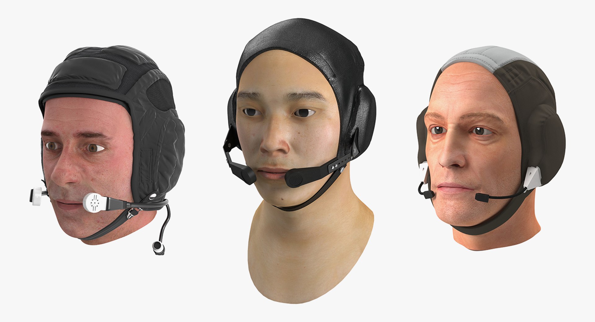 Pilot heads model - TurboSquid 1581359