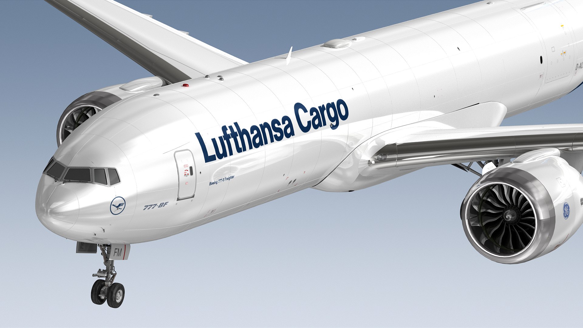 3D Model Boeing 777-8F Lufthansa Cargo - TurboSquid 2410213