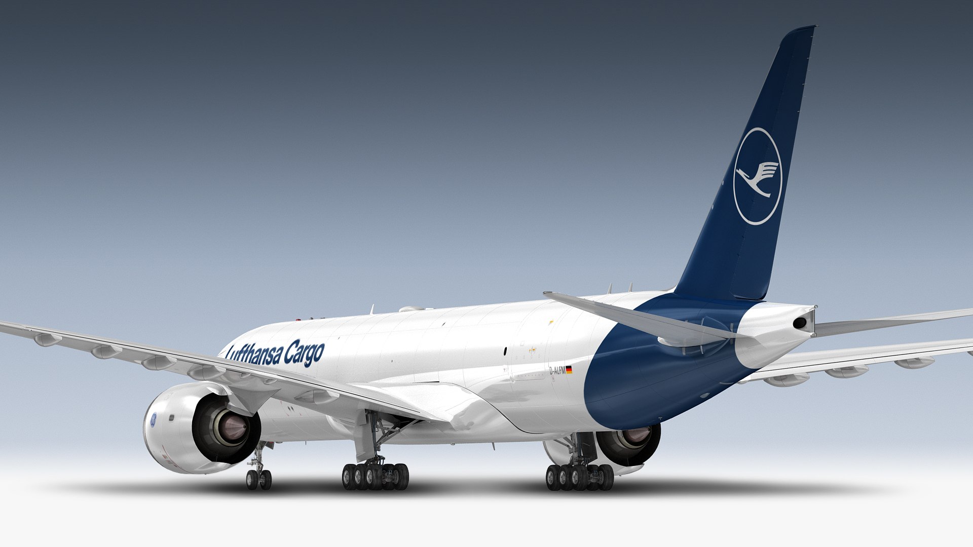 3D Model Boeing 777-8F Lufthansa Cargo - TurboSquid 2410213