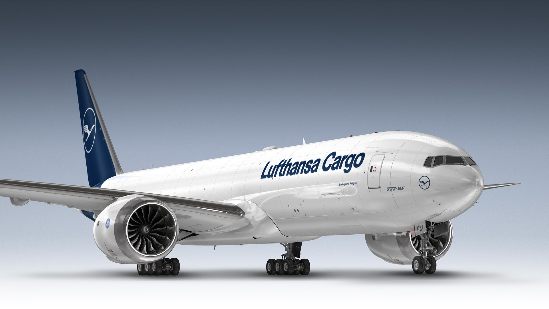 3D Model Boeing 777-8F Lufthansa Cargo - TurboSquid 2410213