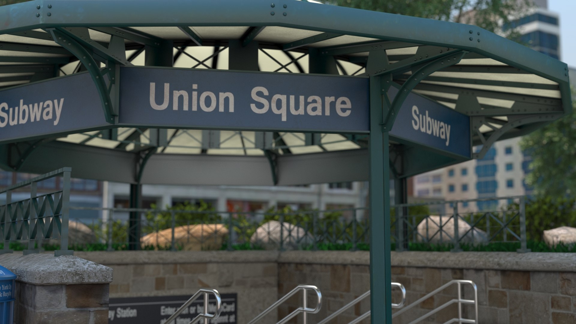 Nyc: Union Square - 3D Model - TurboSquid 1255028