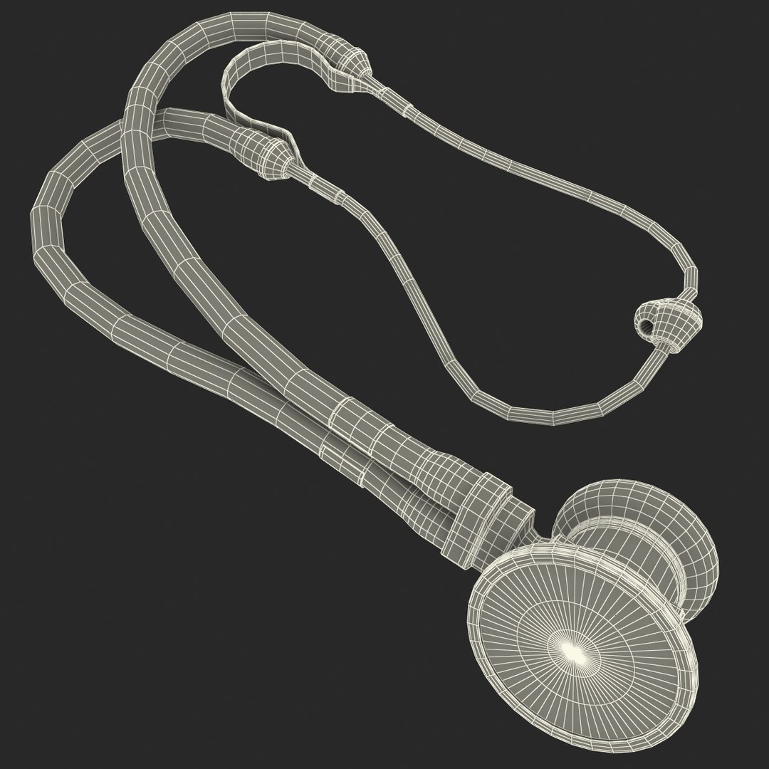 3d model stethoscope modelled