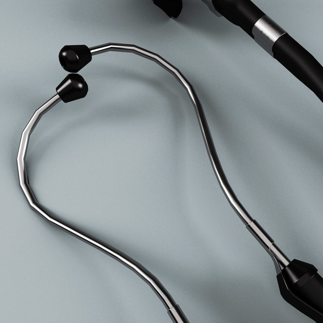 3d model stethoscope modelled