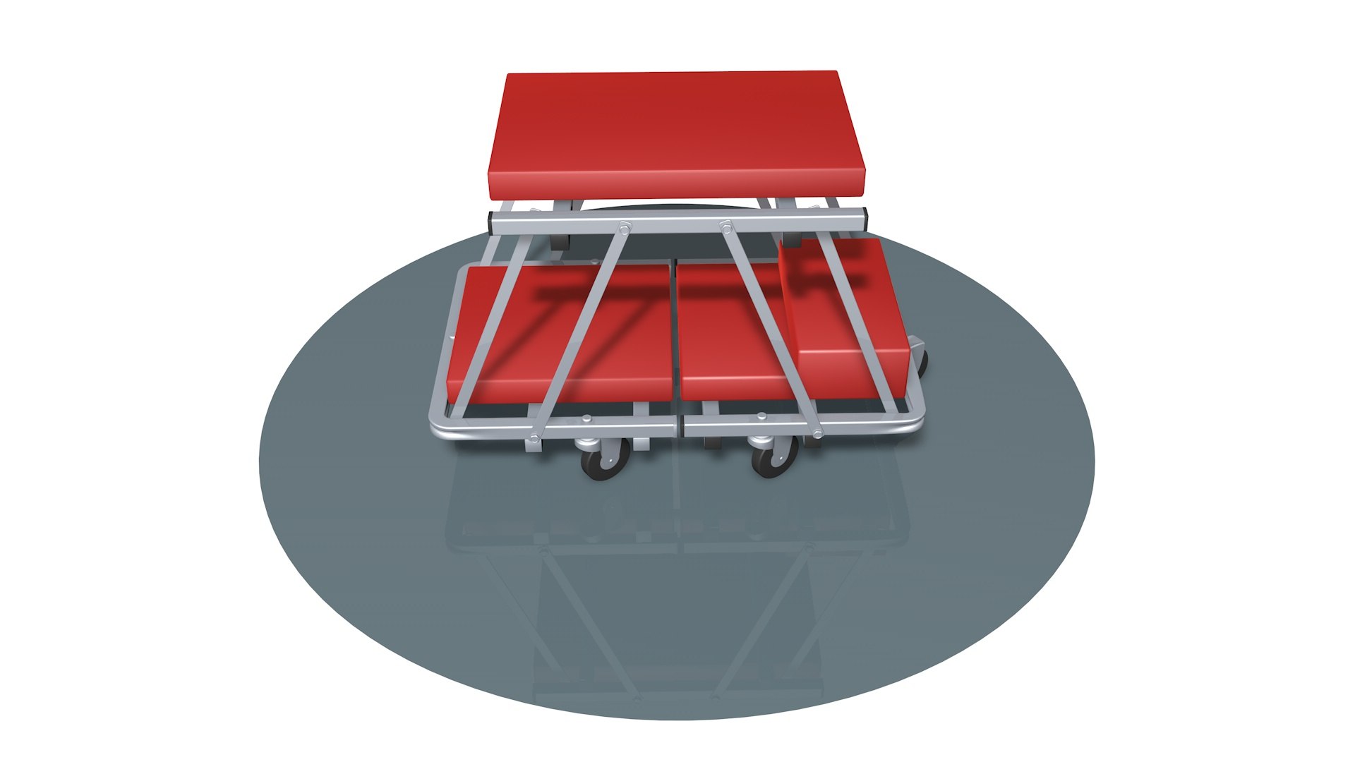 Three Car service creepers 3D model - TurboSquid 1723057