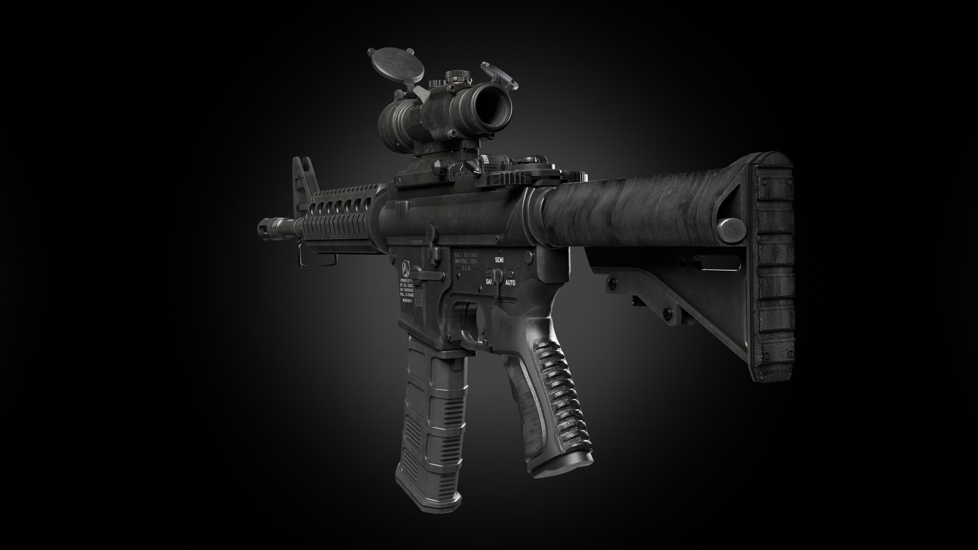 3D M4 Rifle - TurboSquid 2167596