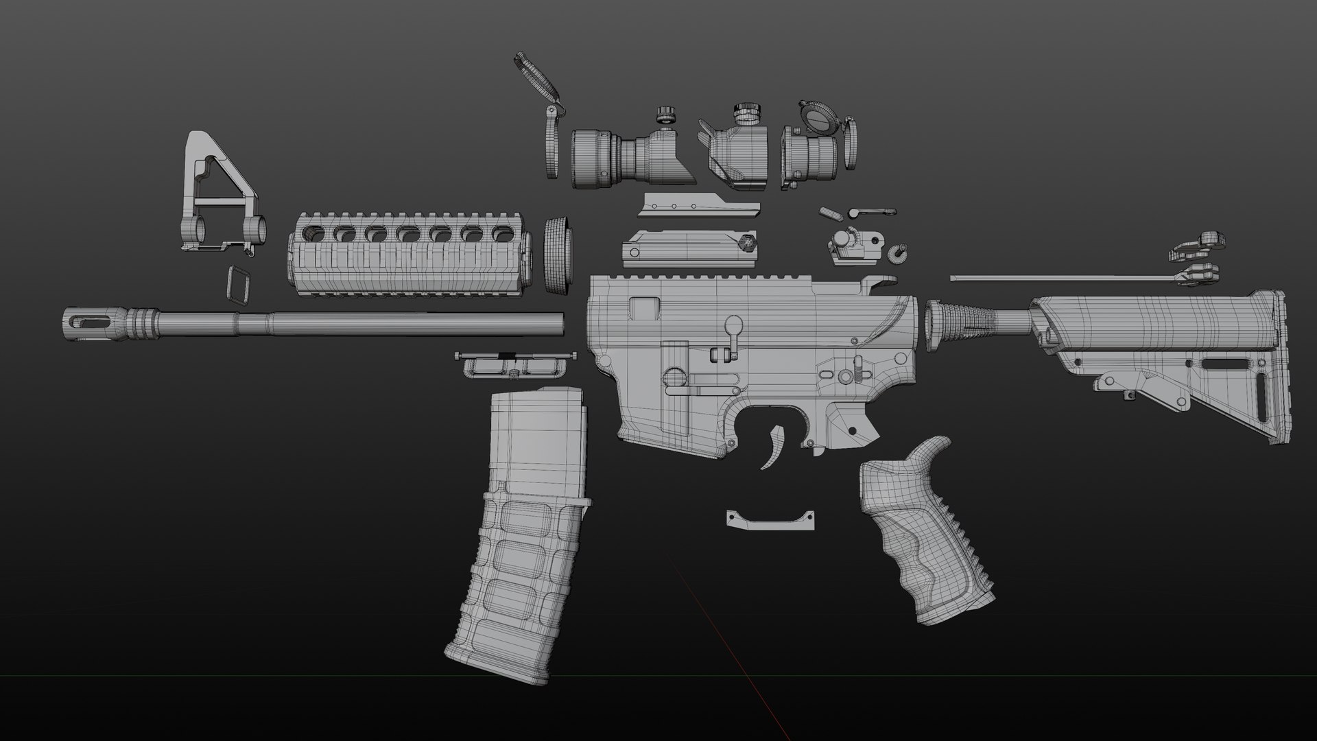 3D M4 Rifle - TurboSquid 2167596