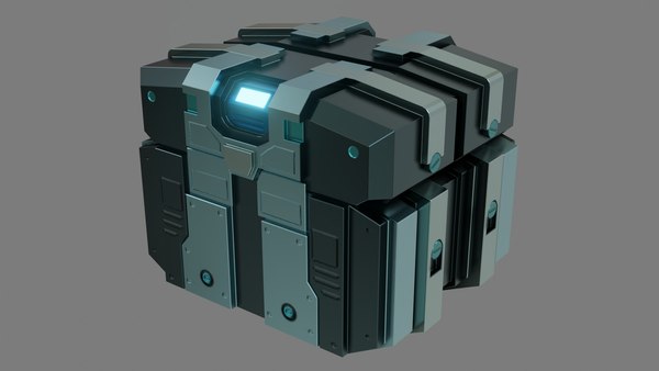 sci-fi crate obj