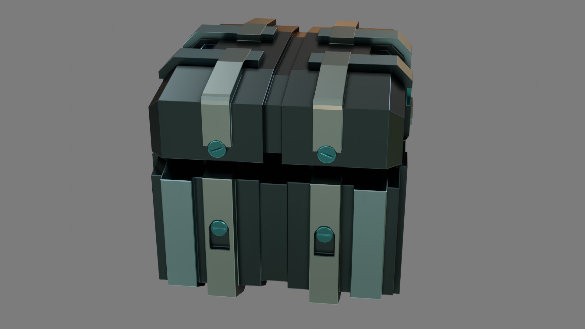 3D model Sci-Fi Crate - Low Poly - Game Ready - PBR - TurboSquid 1907138