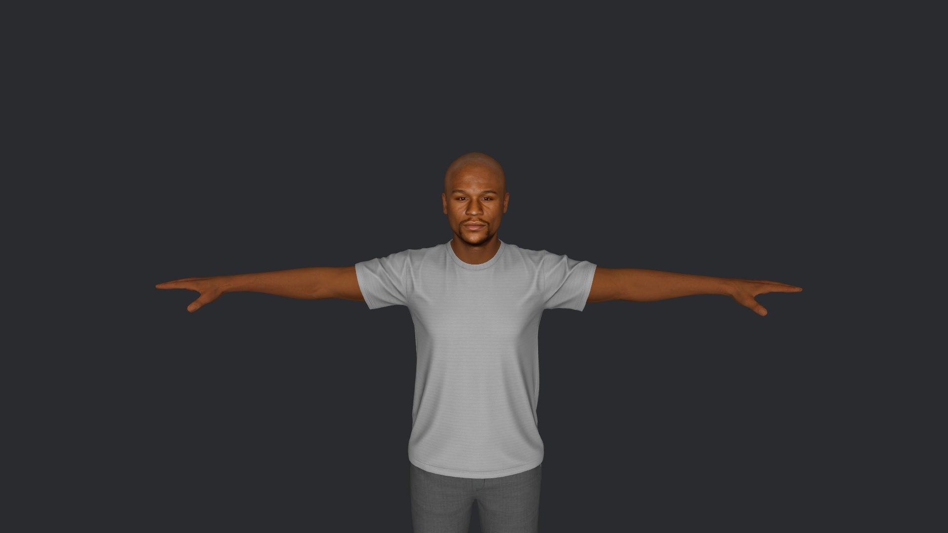 3D Floyd Mayweather Hyper Realistic Full Body Fully Rigged 3D Character ...