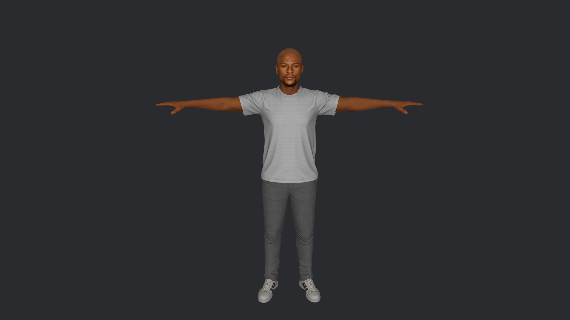 3D Floyd Mayweather Hyper Realistic Full Body Fully Rigged 3D Character ...