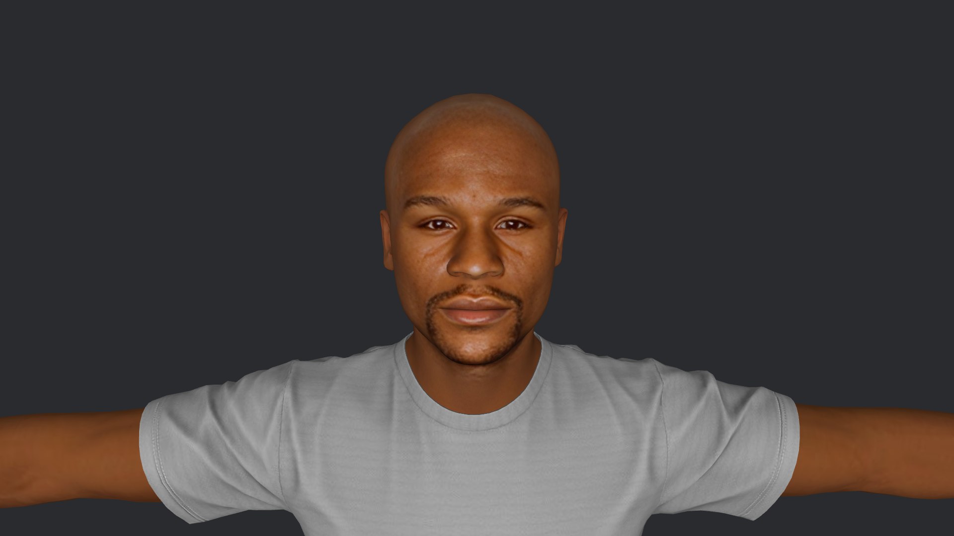 3D Floyd Mayweather Hyper Realistic Full Body Fully Rigged 3D Character ...