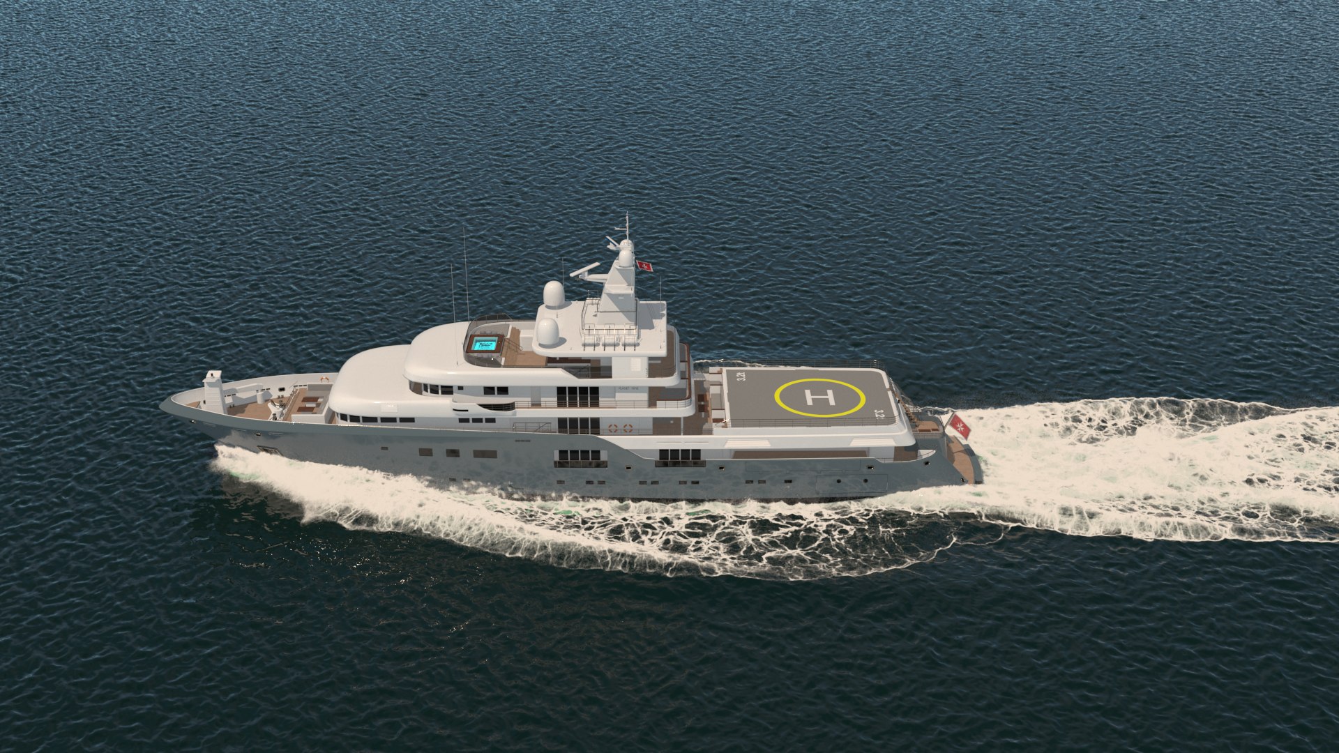 3D Planet Nine Superyacht Dynamic Simulation Model - TurboSquid 2101200