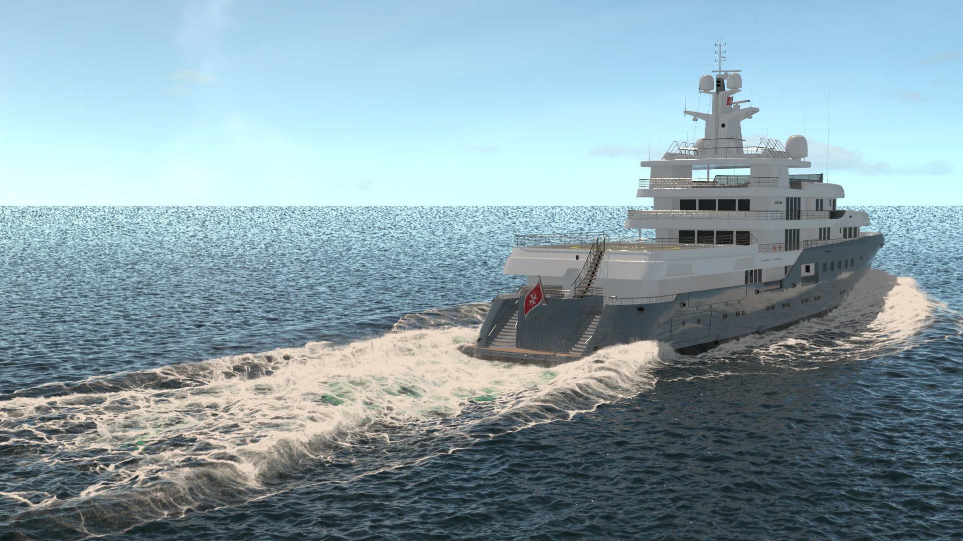 3D Planet Nine Superyacht Dynamic Simulation Model - TurboSquid 2101200