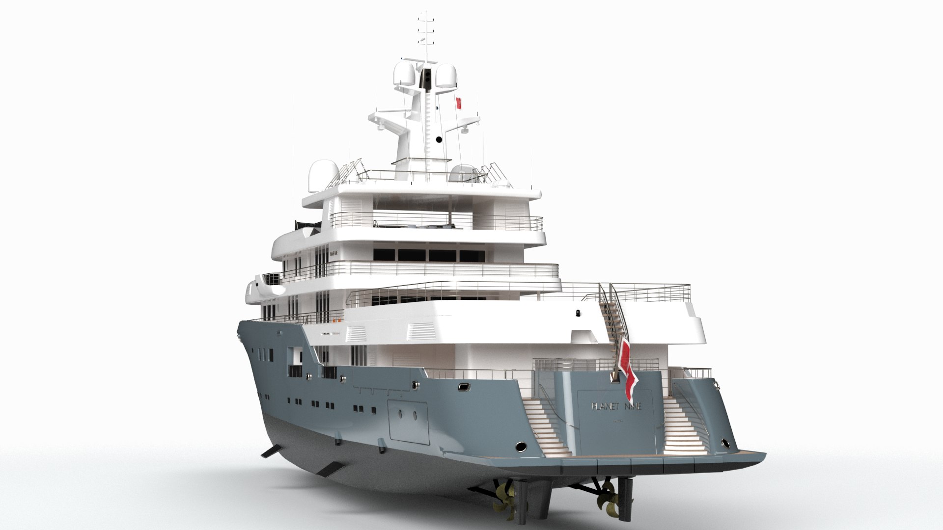 3D Planet Nine Superyacht Dynamic Simulation Model - TurboSquid 2101200