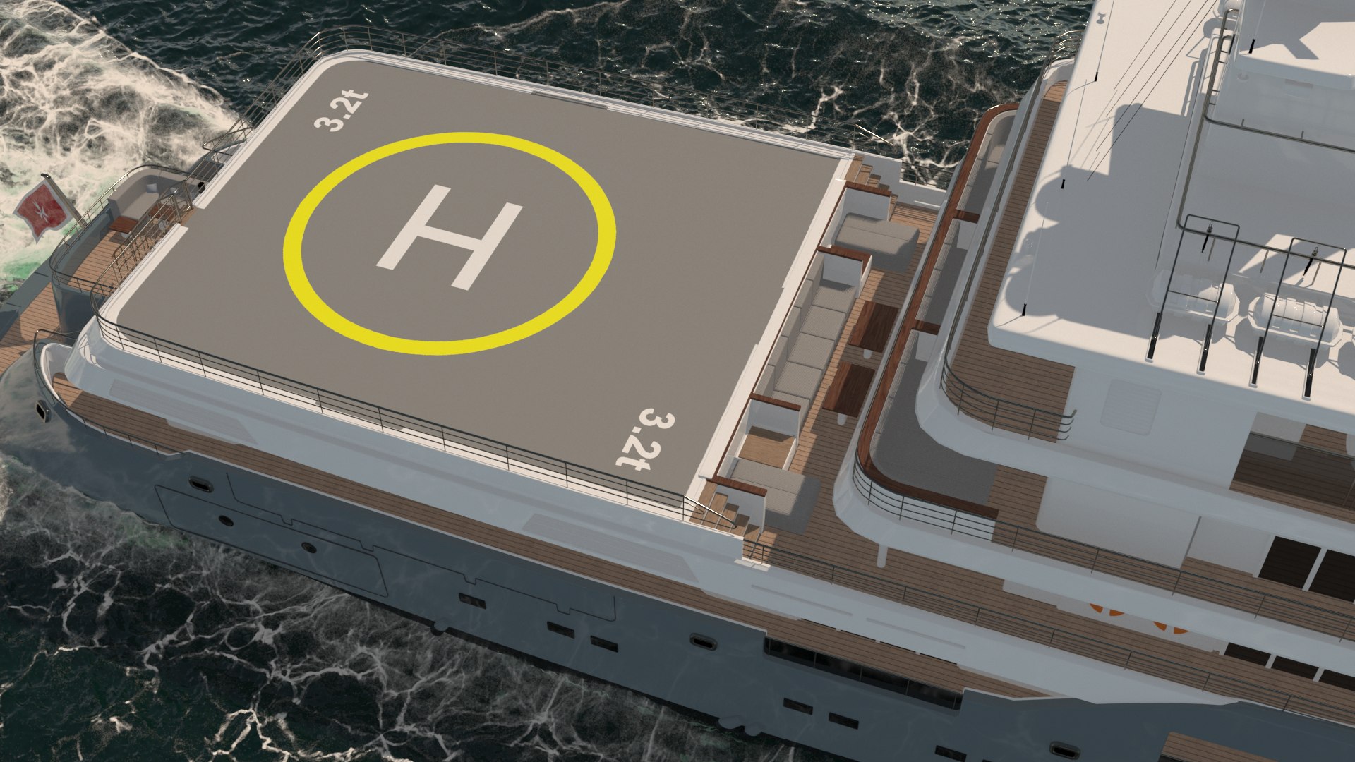 3D Planet Nine Superyacht Dynamic Simulation model - TurboSquid 2101200