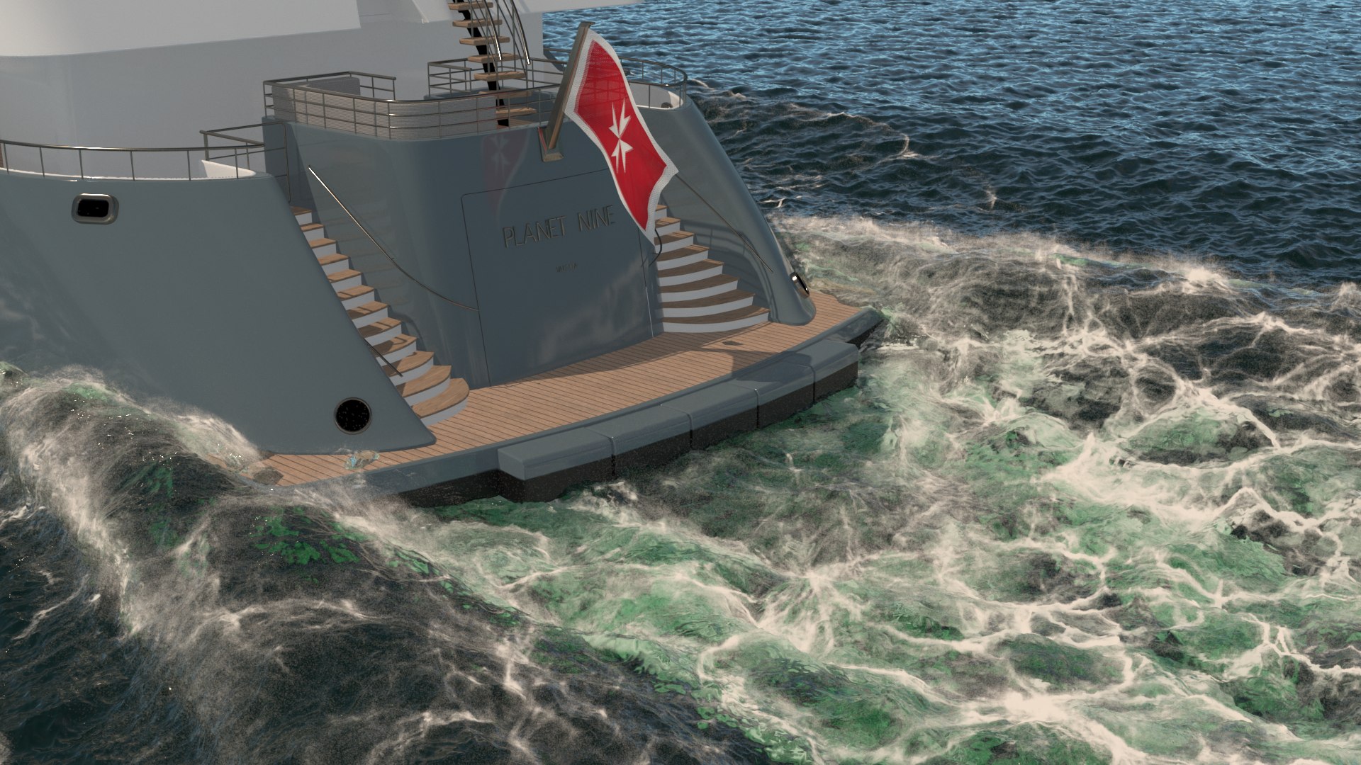 3D Planet Nine Superyacht Dynamic Simulation model - TurboSquid 2101200