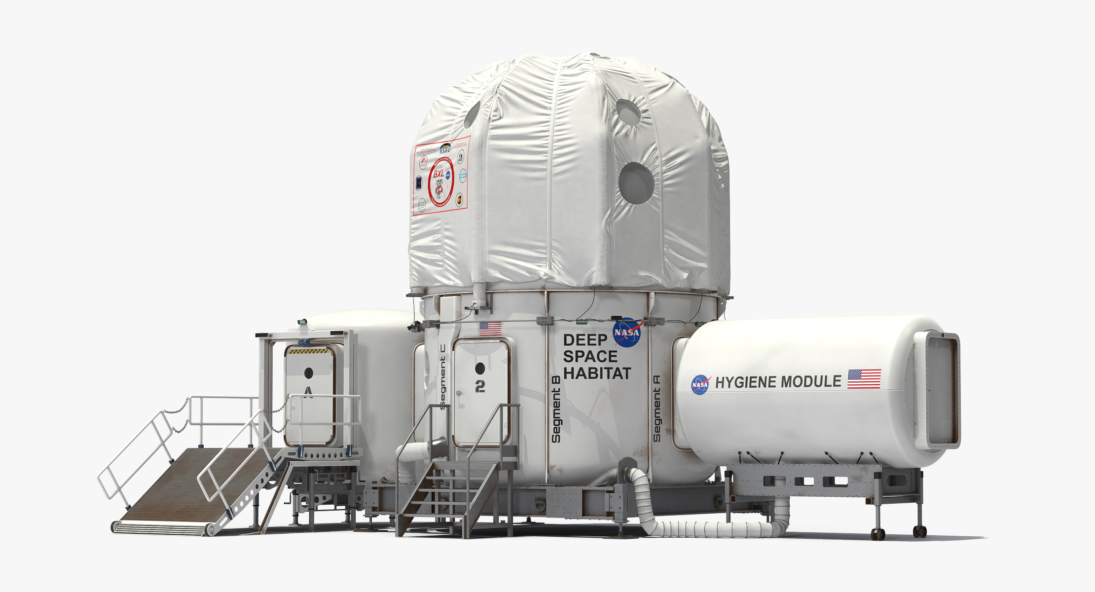 3D nasa deep space habitat - TurboSquid 1314182