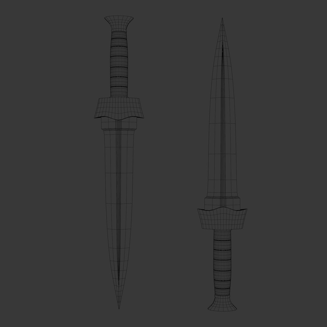 Dagger 3D Model - TurboSquid 2389306