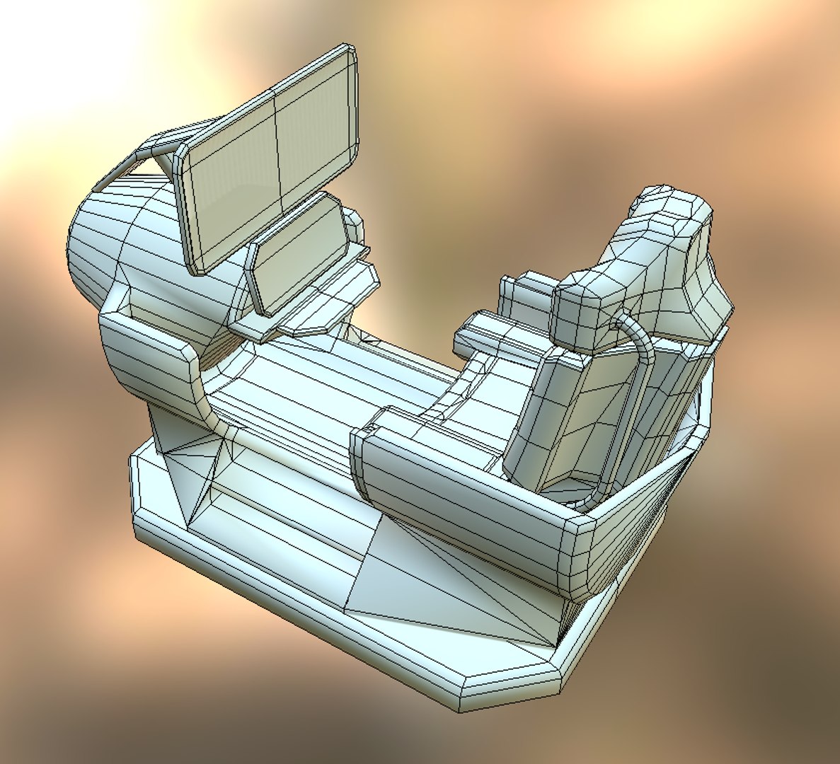 3ds Control Module Low-poly