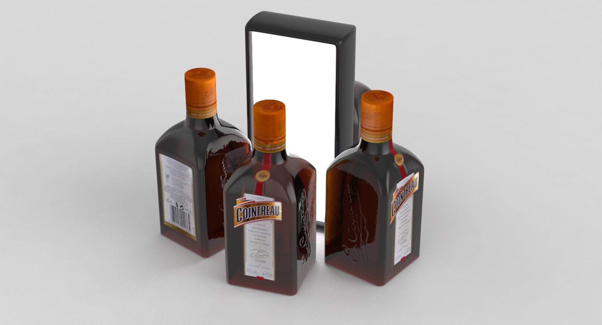 3D alcohol bottle cointreau model - TurboSquid 1220662