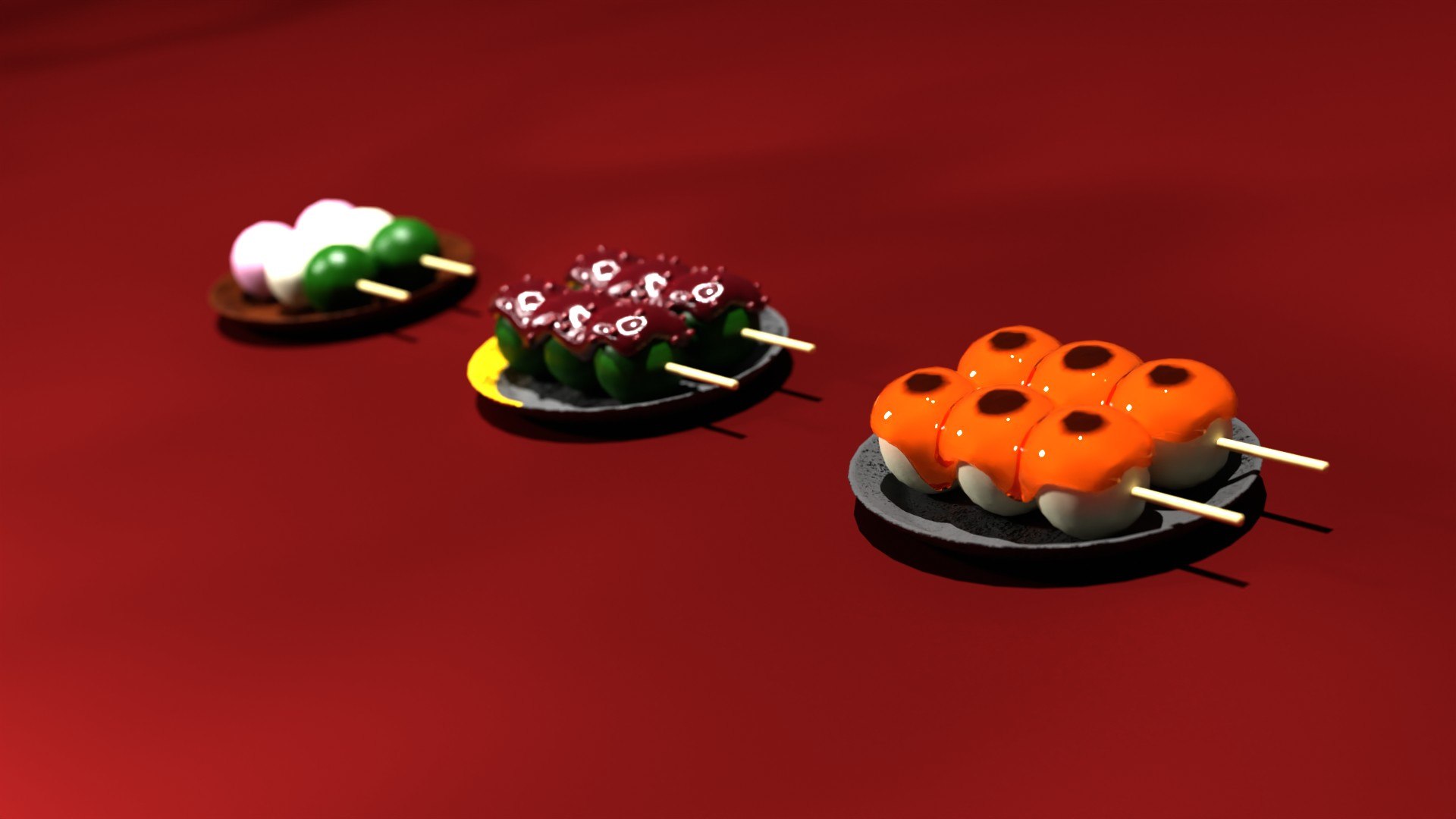 3D Model Dumpling Set - TurboSquid 1923637