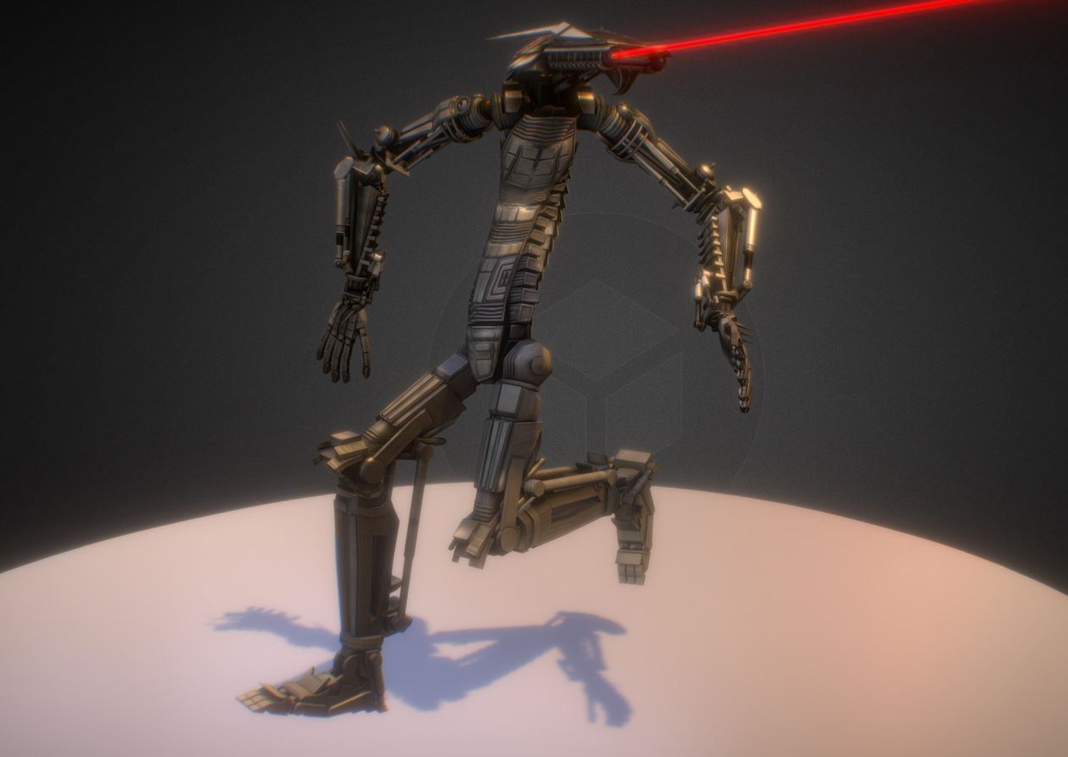 3d Model Robot Rig Animate