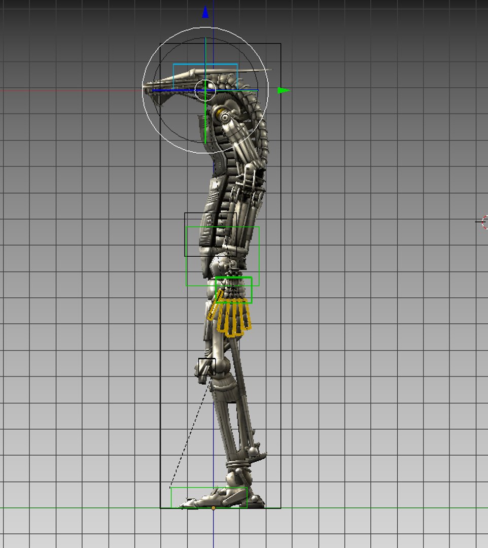 3d Model Robot Rig Animate