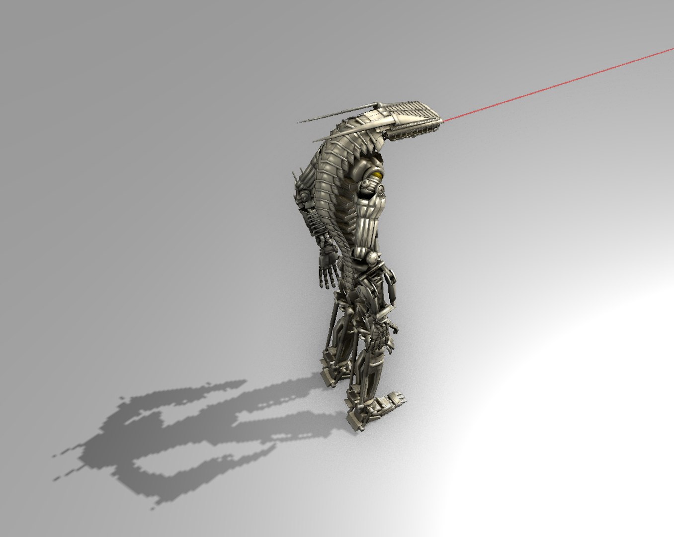 3d Model Robot Rig Animate