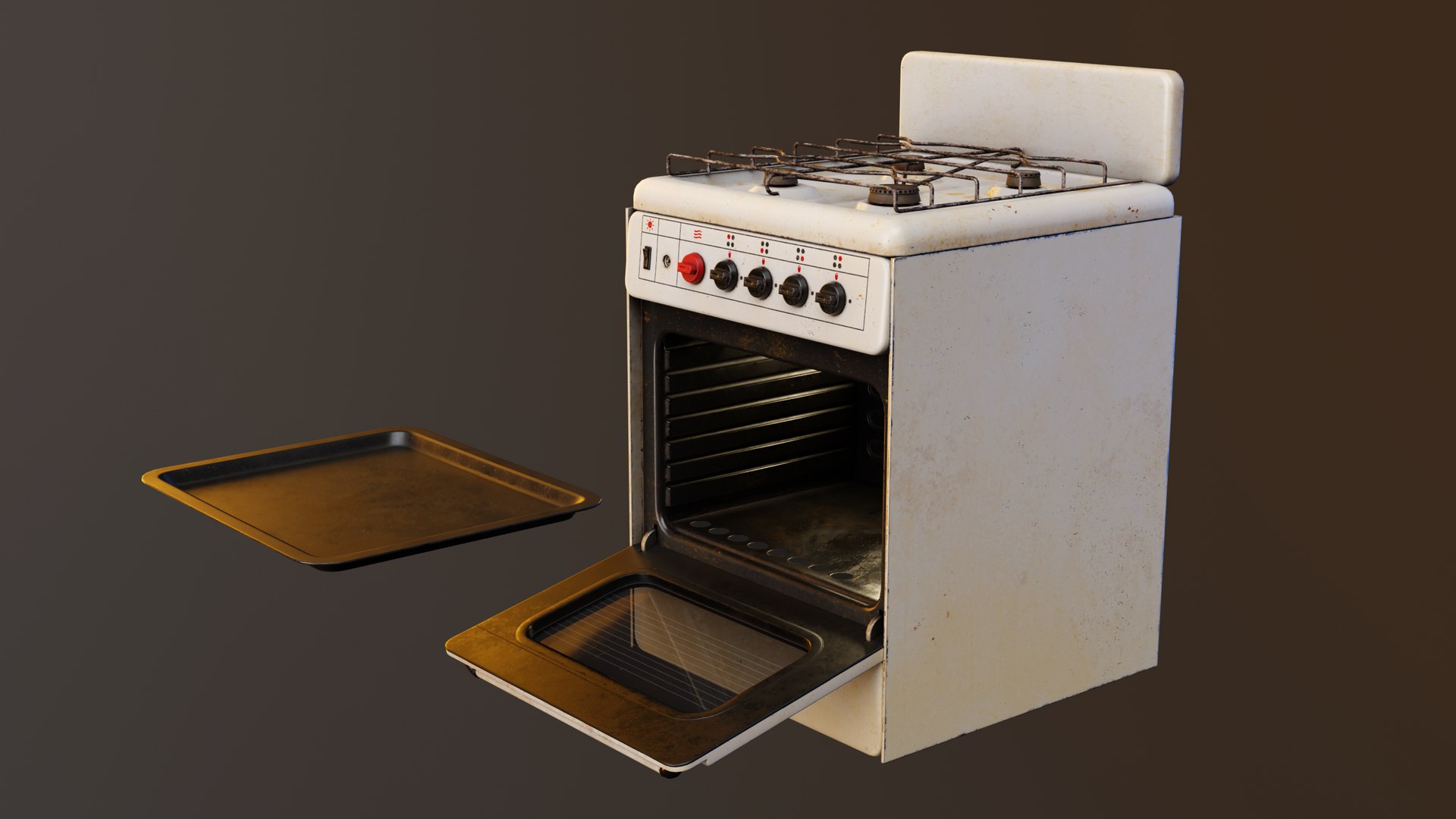 Gas Stove 3D Model - TurboSquid 1830055