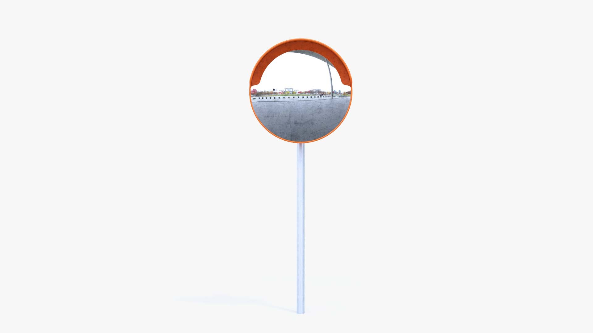 3D Traffic Concave Mirror Wide Angle Mirror - TurboSquid 1959601