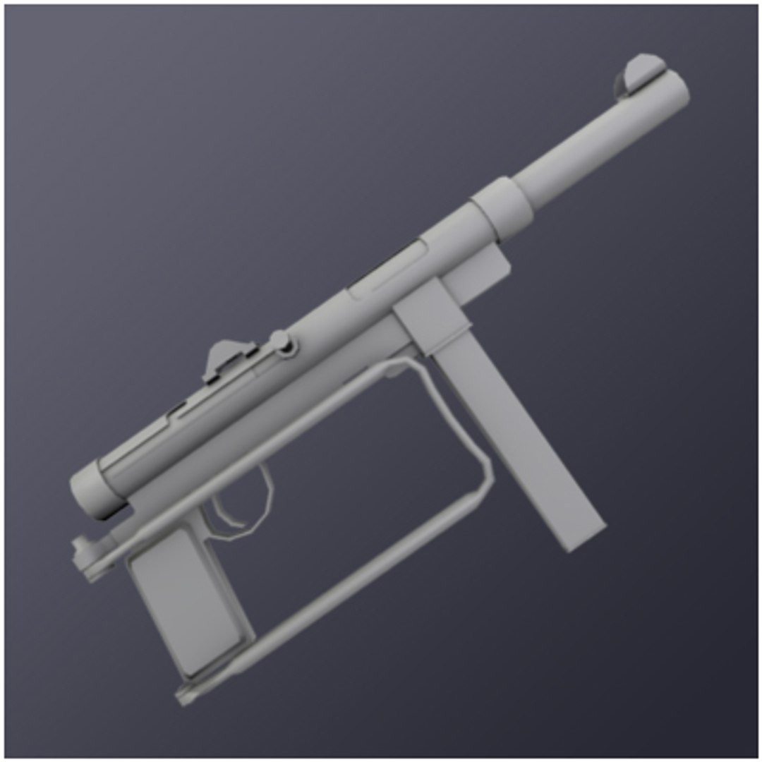 M45 9mm Submachine 3d Model
