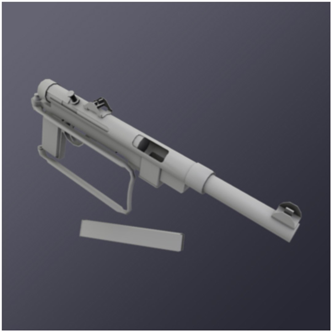 M45 9mm Submachine 3d Model
