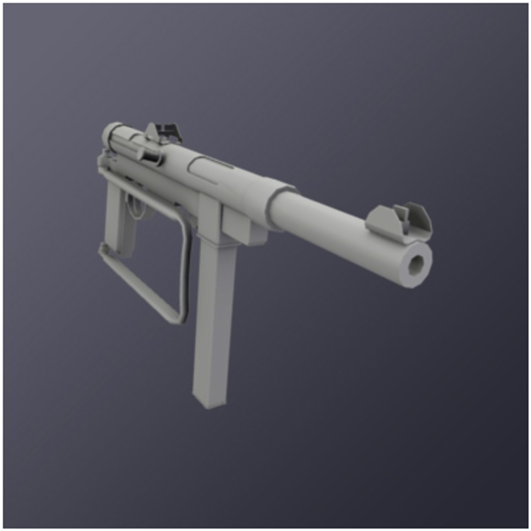 M45 9mm Submachine 3d Model